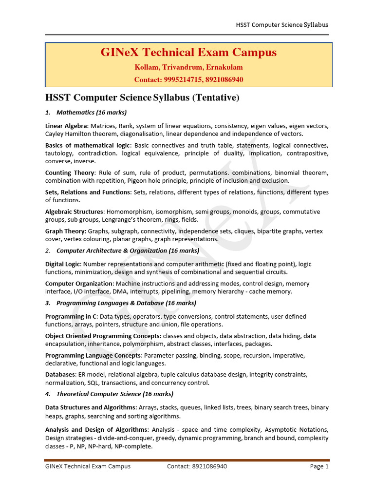 HSST Syllabus | PDF | World Wide Web | Internet & Web