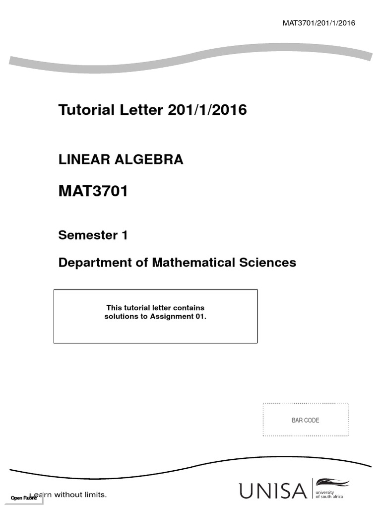 2016 Assignments With Solutions Pdf Eigenvalues And Eigenvectors Vector Space