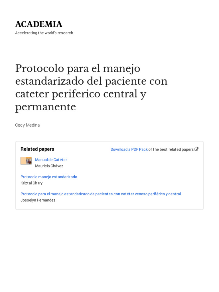 protocolo_para_el_manejo_estandarizado_del_paciente_con_cateter_periferico_central_y_permanente ...
