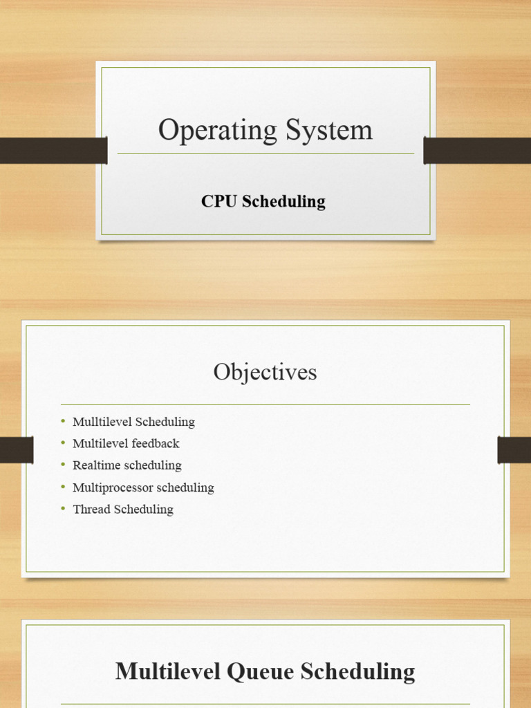 Operating System Lect9 | PDF | Scheduling (Computing) | Operating System Technology