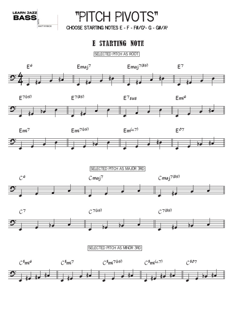 Pitch Pivots PARTIAL | PDF