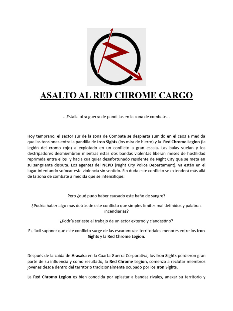 Red Chrome Cargo | Descargar gratis PDF | Tren | Transporte de tierra