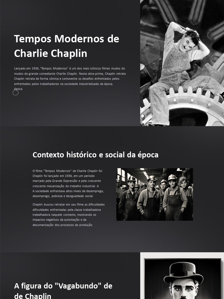 Tempos Modernos de Charlie Chaplin | PDF | Charlie Chaplin