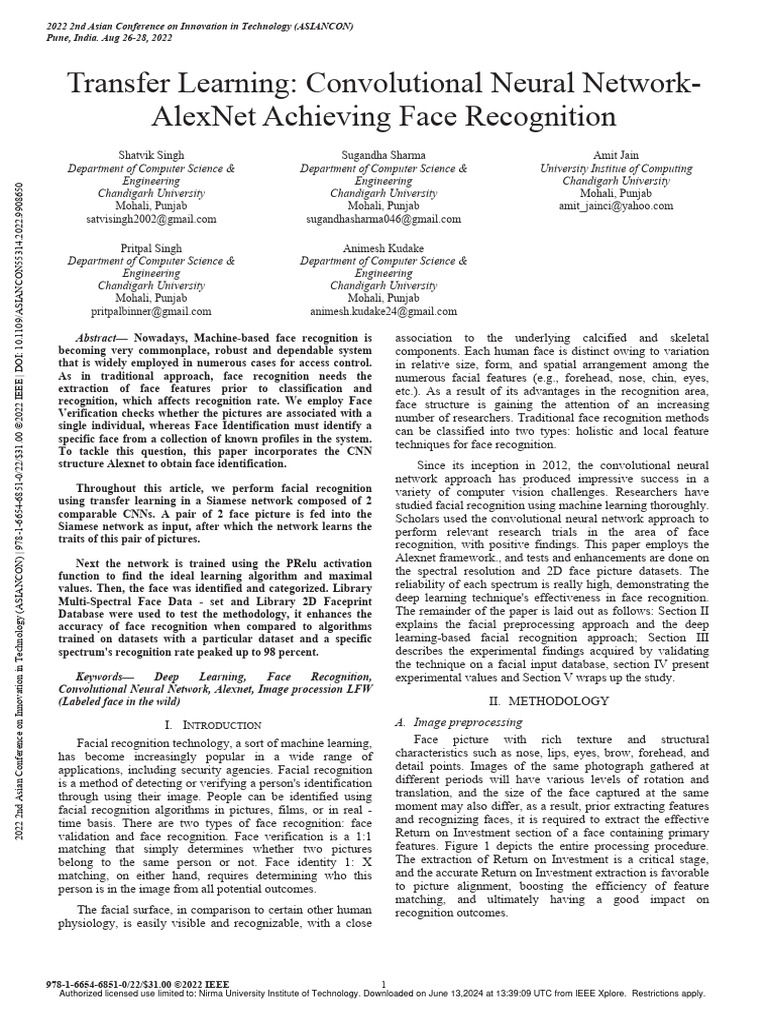 Transfer_Learning_Convolutional_Neural_Network-AlexNet_Achieving_Face_Recognition | PDF | Deep ...