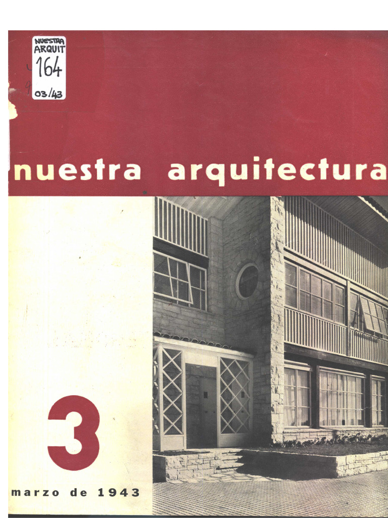 Nuestra Arquitectura - N - Mero 164 - Marzo 1943 | PDF