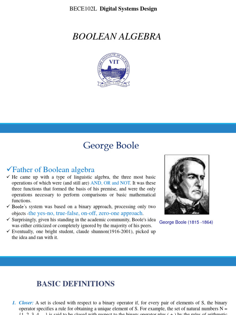 Boolean Algebra Laws and Properties | PDF | Boolean Algebra | Teaching ...