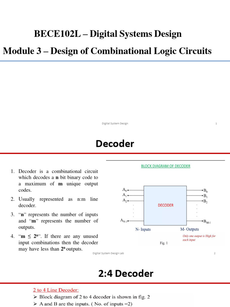 8-MUX, DeMUX, Encoder and Decoder Circuits-07!06!2024 | PDF | Digital Electronics | Computing