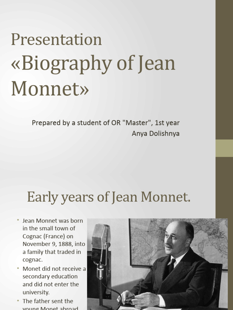 3 Jean Monnet Biography | PDF | Europe | Diplomacy