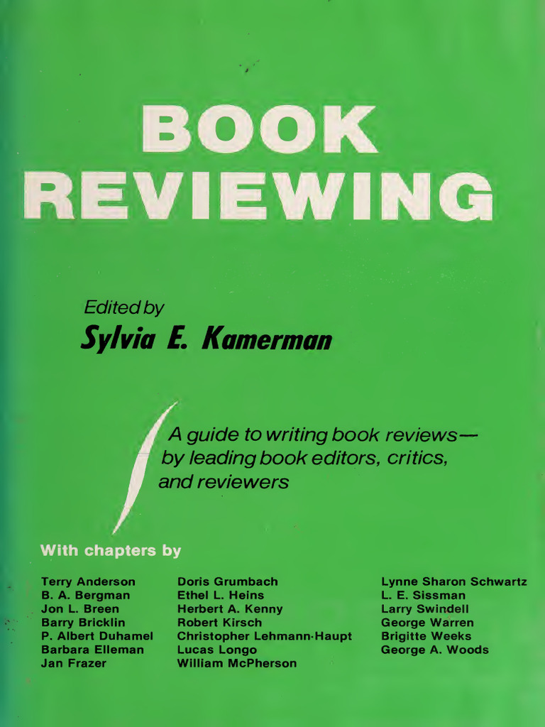 Book Reviewing A Guide To Writing Book Reviews | PDF | Books | Essays