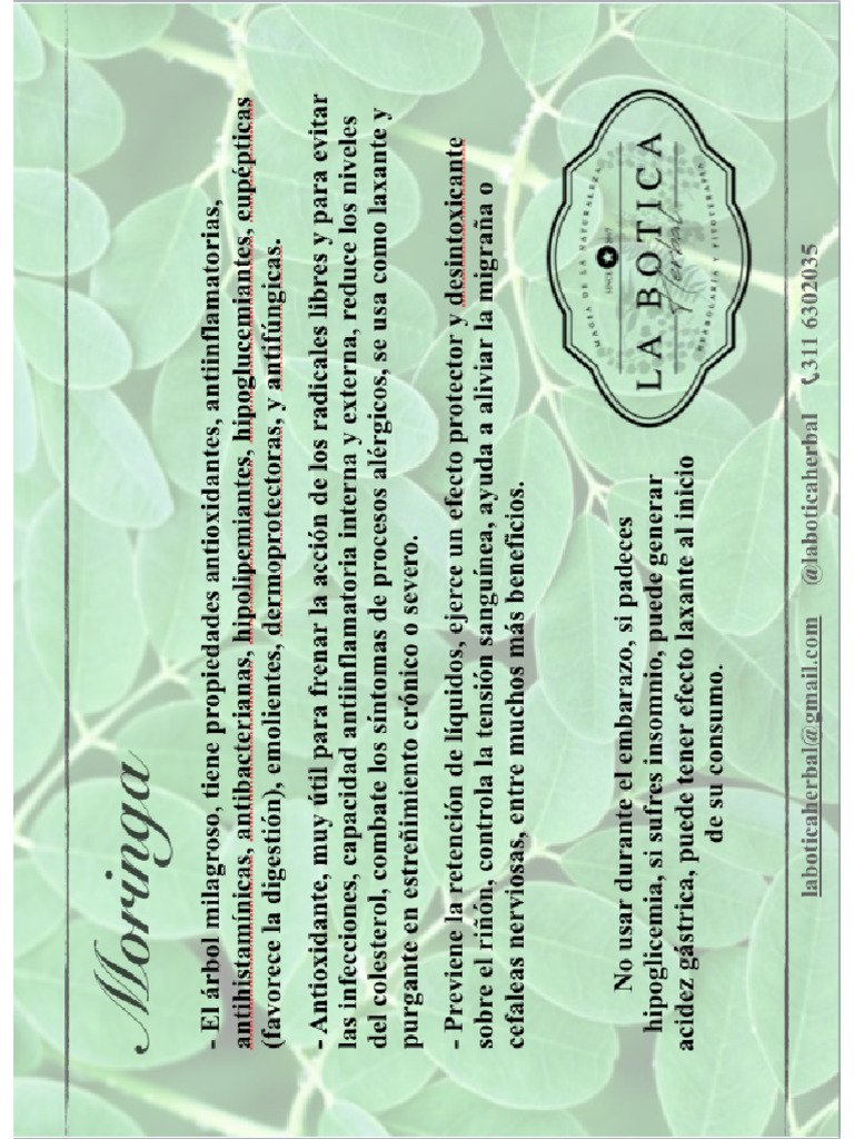 Moringa | PDF