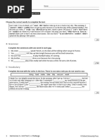 Life Vision Elementary - Unit Test 1 | PDF