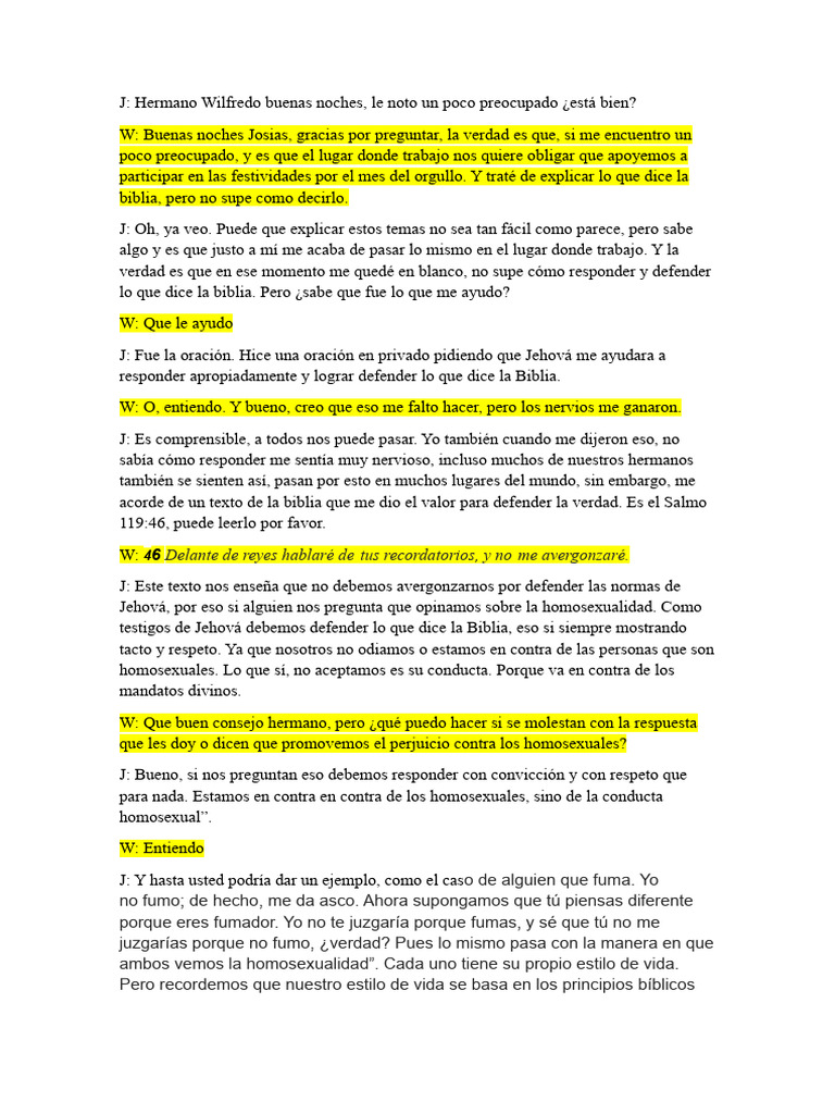 Escenifiación Wilfredo | PDF | Verdad