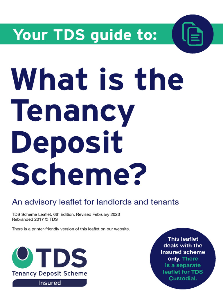 Understanding the Tenancy Deposit Scheme | PDF | Leasehold Estate ...