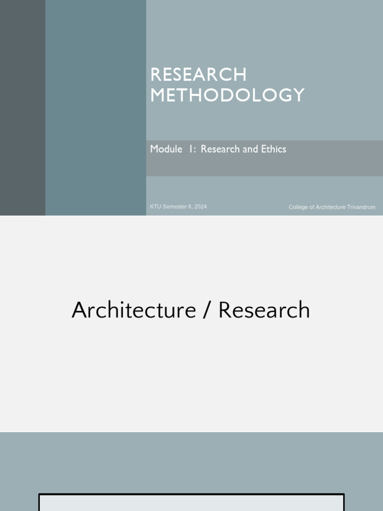 Research Methodology: Module 1: Research and Ethics | PDF | Plagiarism ...