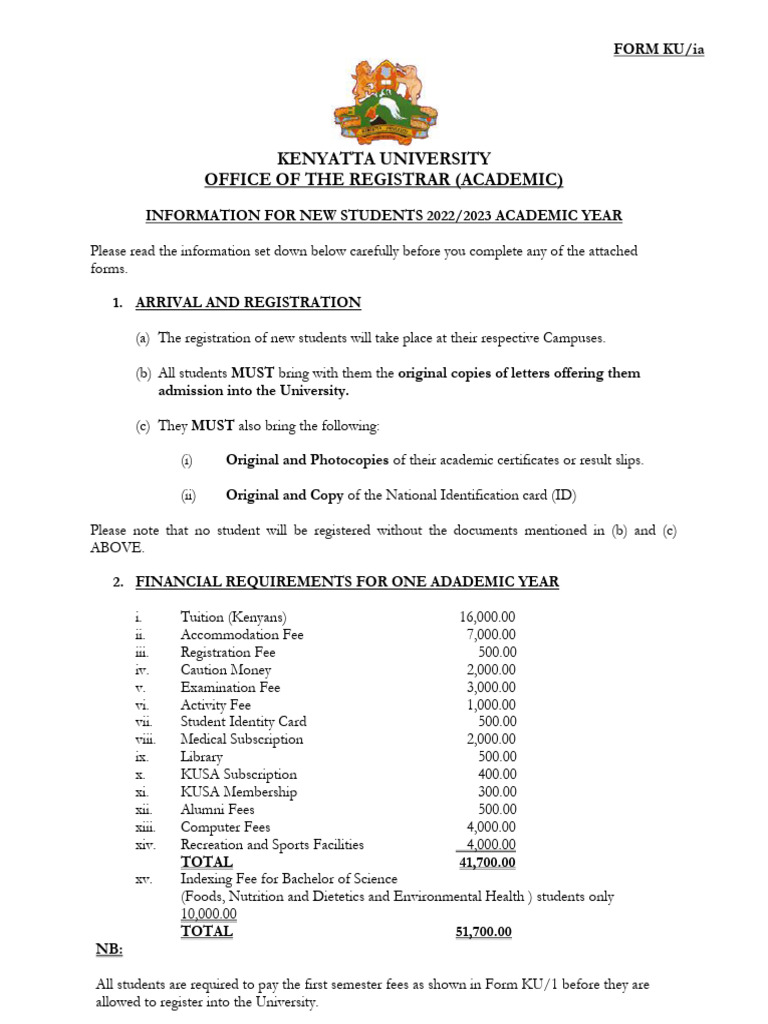 Kuccps 2022-2023 | PDF | Identity Document | Fee