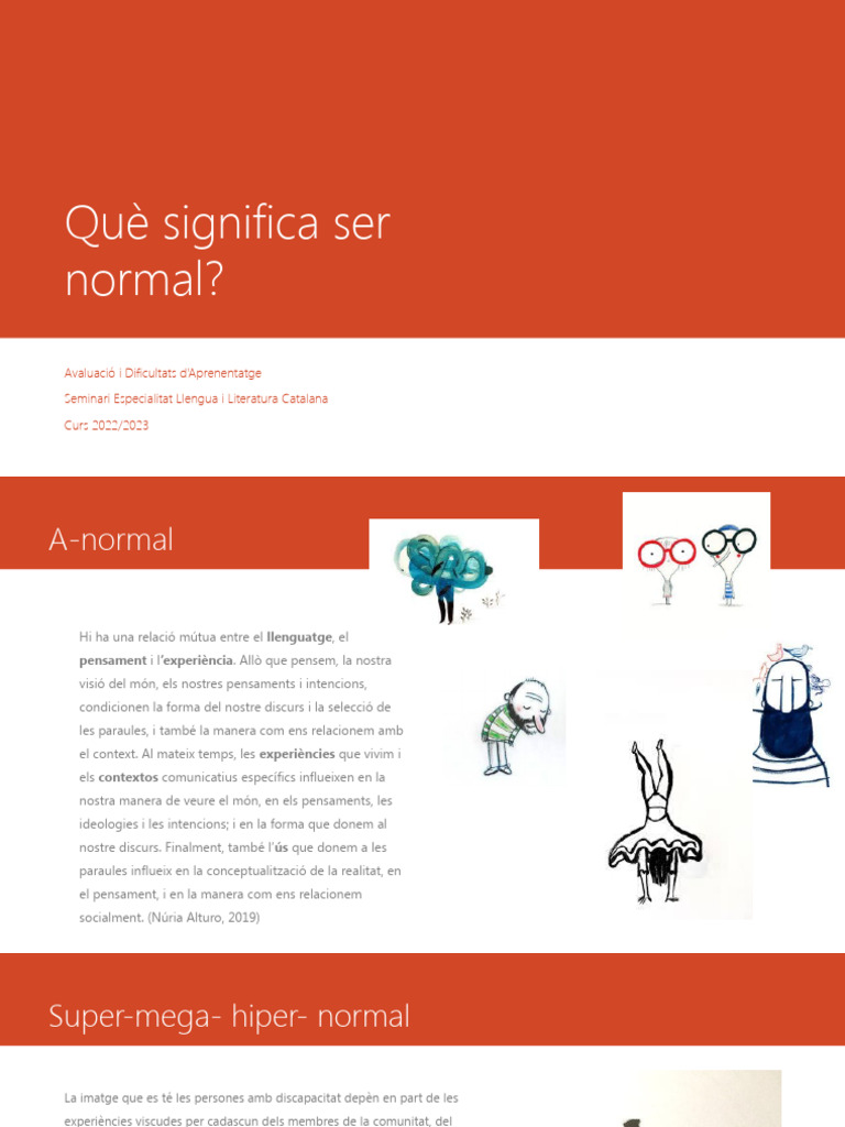 QuÃ Significa Ser Normal | PDF