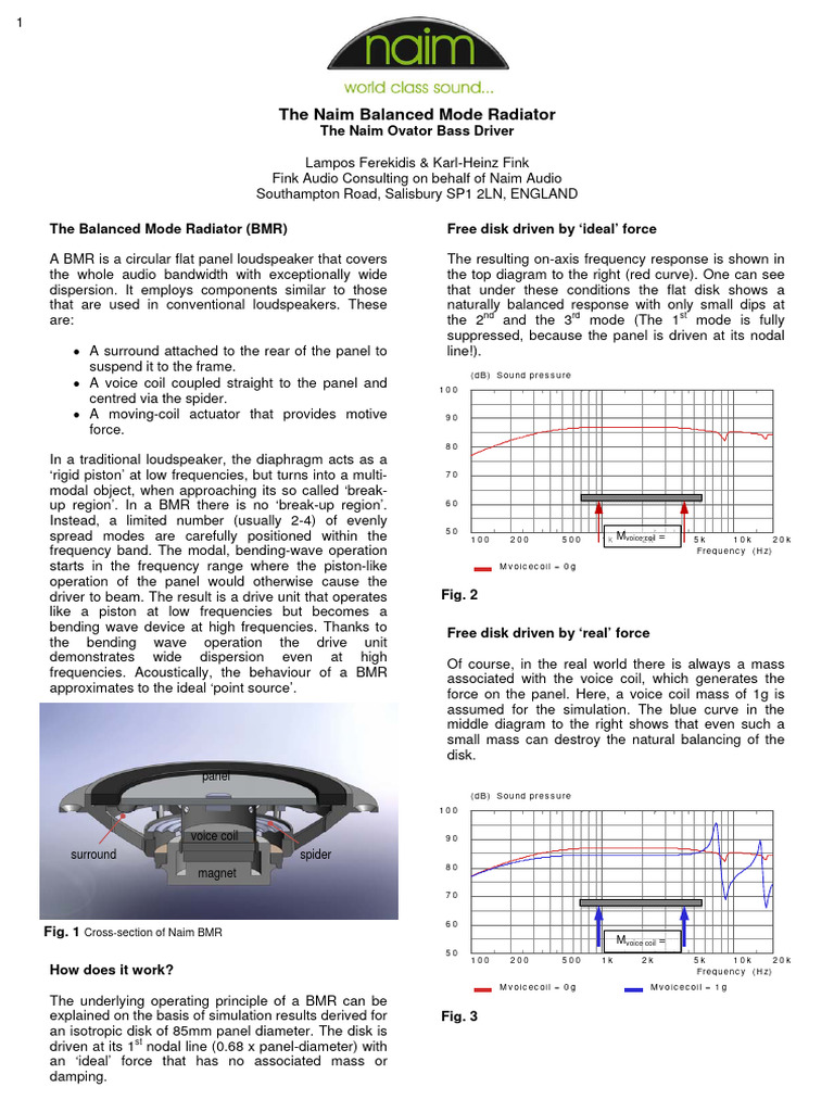 naim_ovator-s-600_bmr_white-paper_may2009 | PDF | Loudspeaker | Inductor