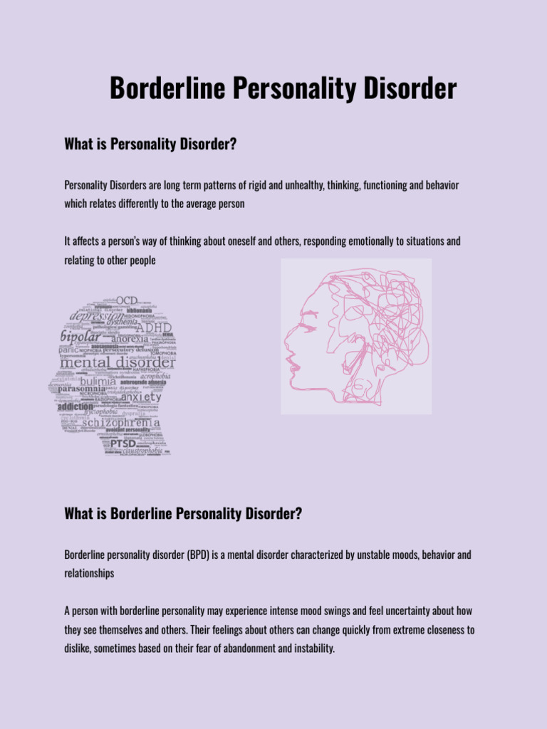 Borderline Personality Disorder | PDF | Lifestyle