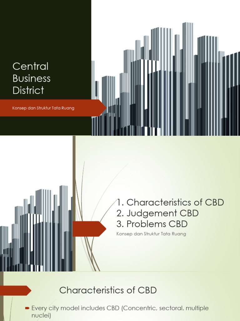 03 Konsep CBD | PDF | Urban Planning | Transport