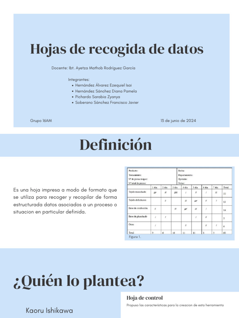 Hojas de Recogida de Datos Estructuradas | PDF | Información