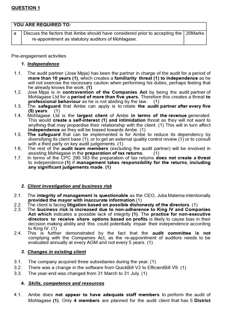 CAUA040 - CAUE080 Module 1 and Module 2 Solutions | PDF | Audit | Financial Audit