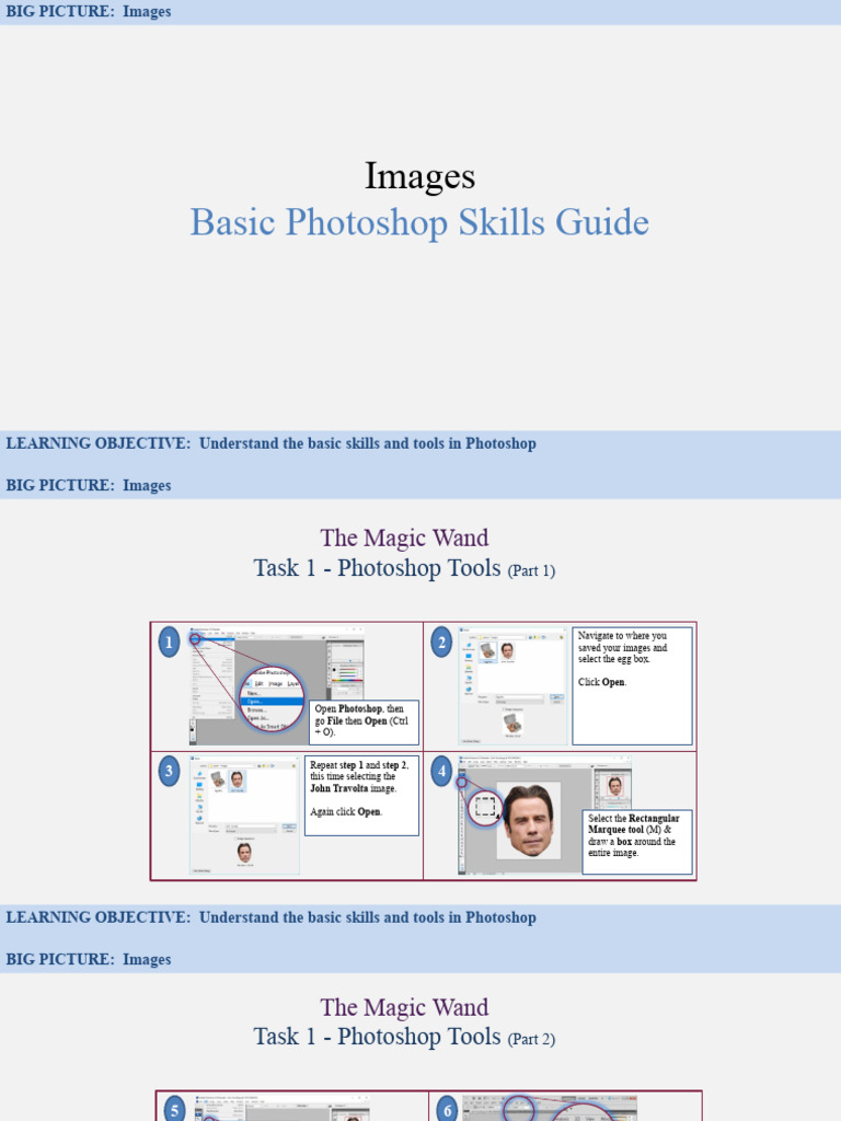 Lesson 1 - Guide | PDF | Adobe Photoshop | Computing