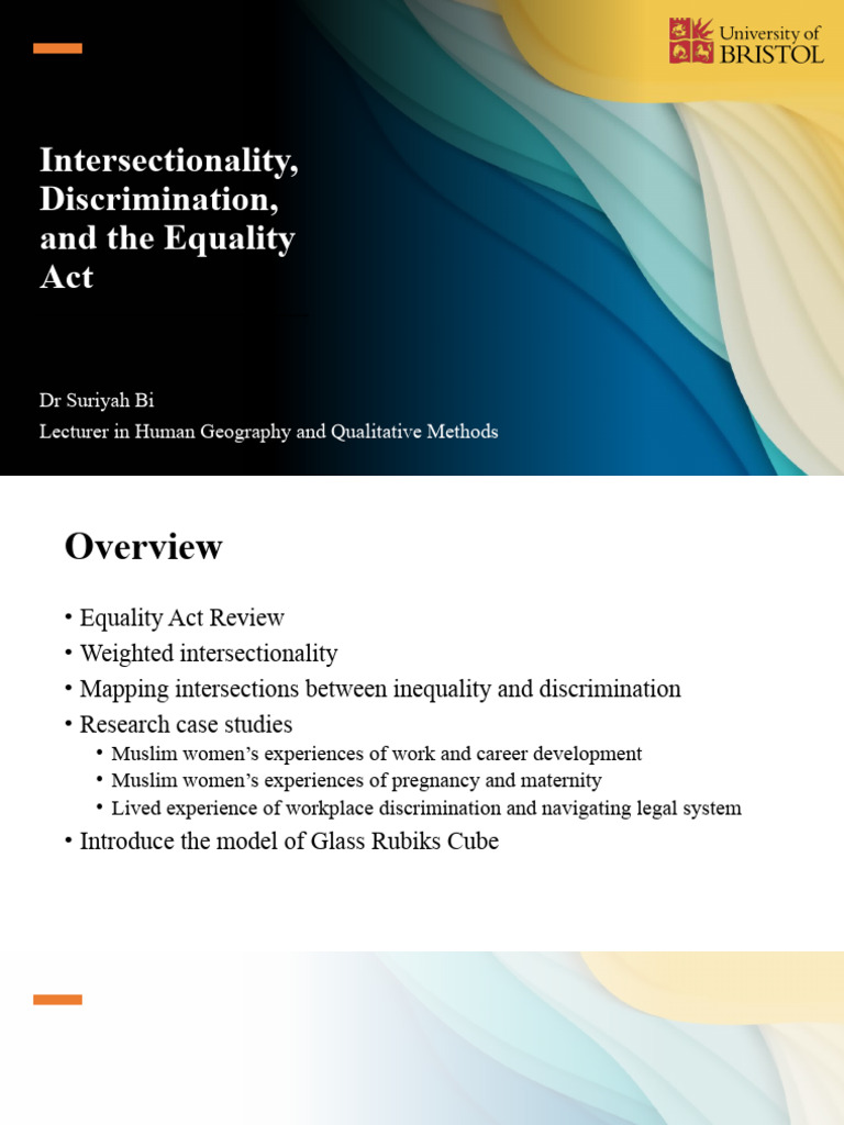 Intersectionality Discrimination Equality Act | Download Free PDF ...