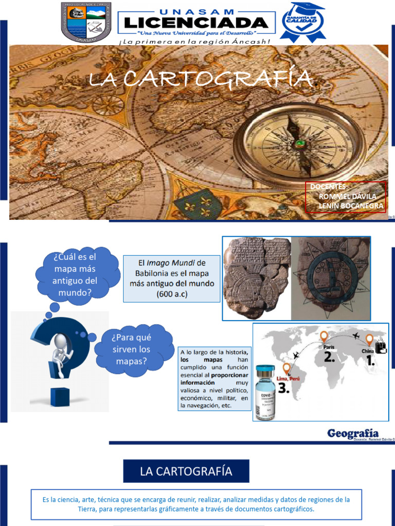 Elementos Clave de la Cartografía | PDF | Mapa | Cartografía
