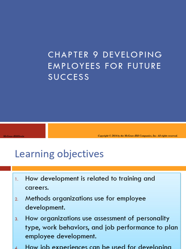 Chapter 9 - Noe Et Al. - Developing Employees - Edit by Dr. Nhat | PDF | Performance Appraisal ...