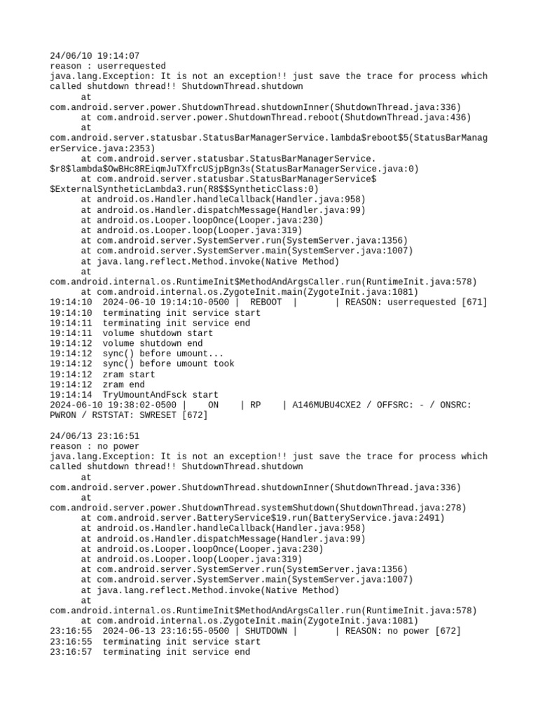 Power Off Reset Reason | PDF | Oracle Acquisitions | Object Oriented Programming