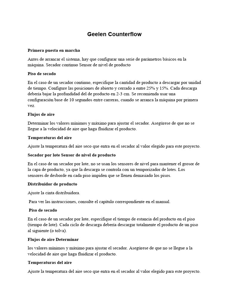Pasos Quemador L14 | PDF | Humedad | Presión