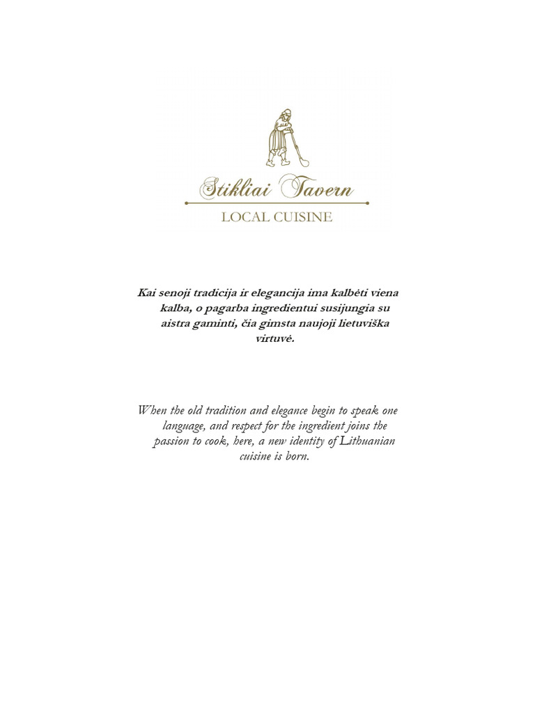 Stikliu Tavernos Meniu Stikliai Tavern Menu | PDF