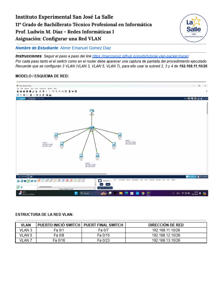 Abner Emanuel Gomez Diaz - Manual VLAN | PDF | Informática