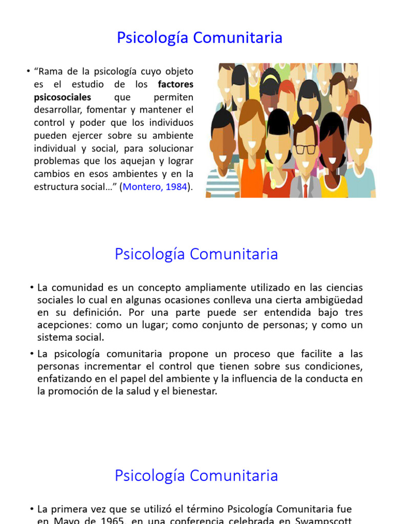 Psicologìa Comunitaria | PDF | Sicología | Comunidad