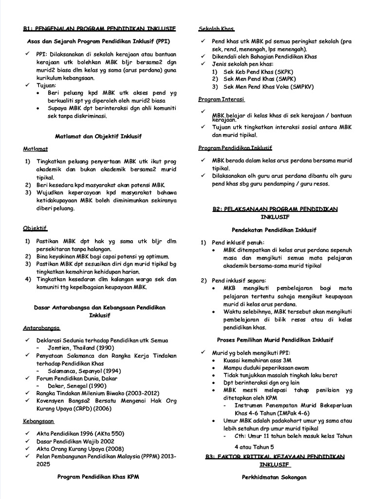 Nota Pen - Inklusif | PDF