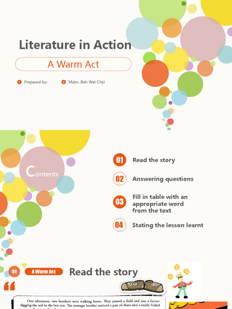 Form 1 Literature in Action A Warm Act | PDF | Psychology ...