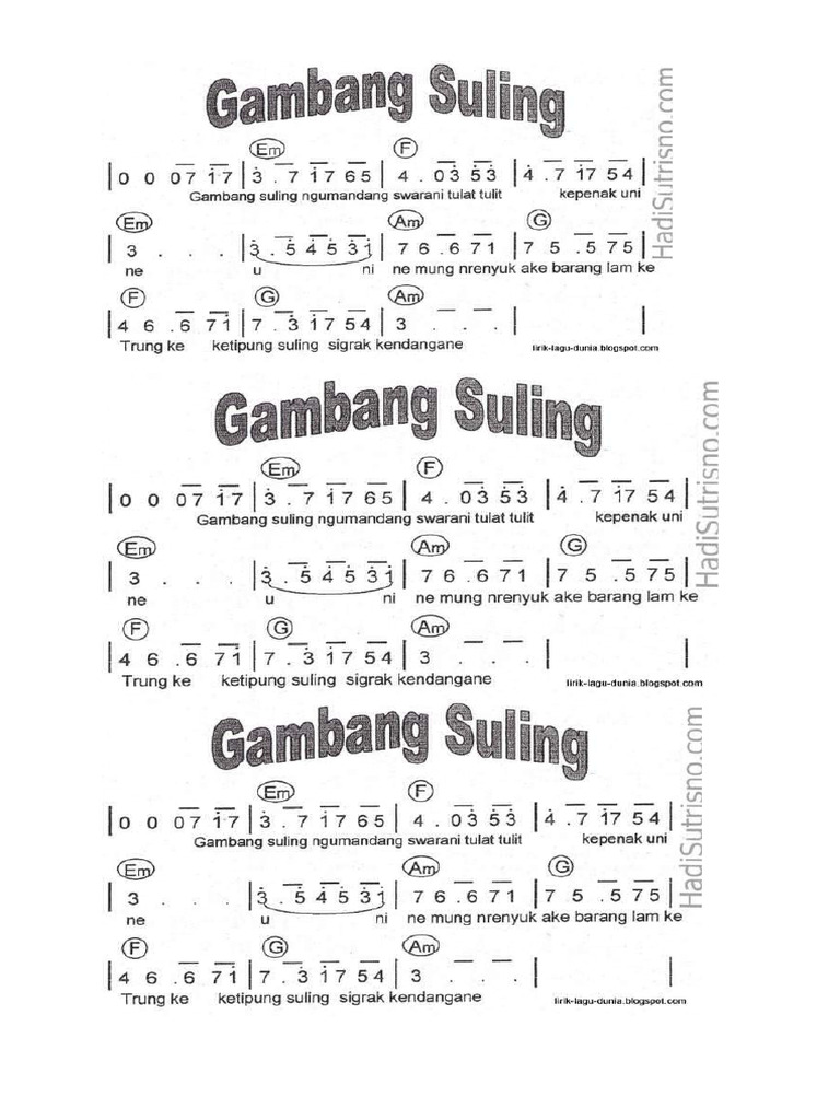 Gambang Suling | PDF
