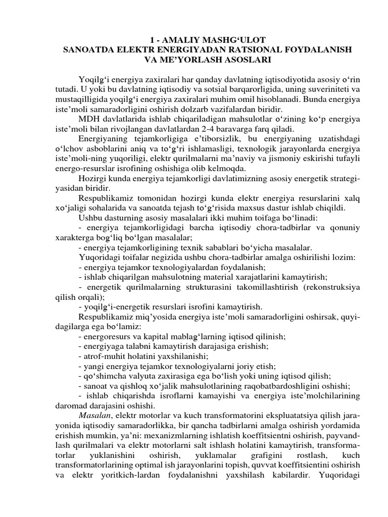 1-Amaliy Mashg Ulot | PDF 1-Amaliy Mashg Ulot | PDF
