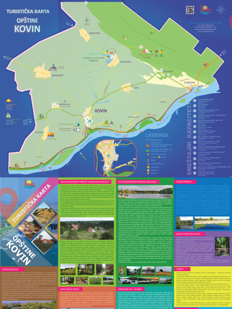 Turisticka Karta Opstine Kovin | PDF