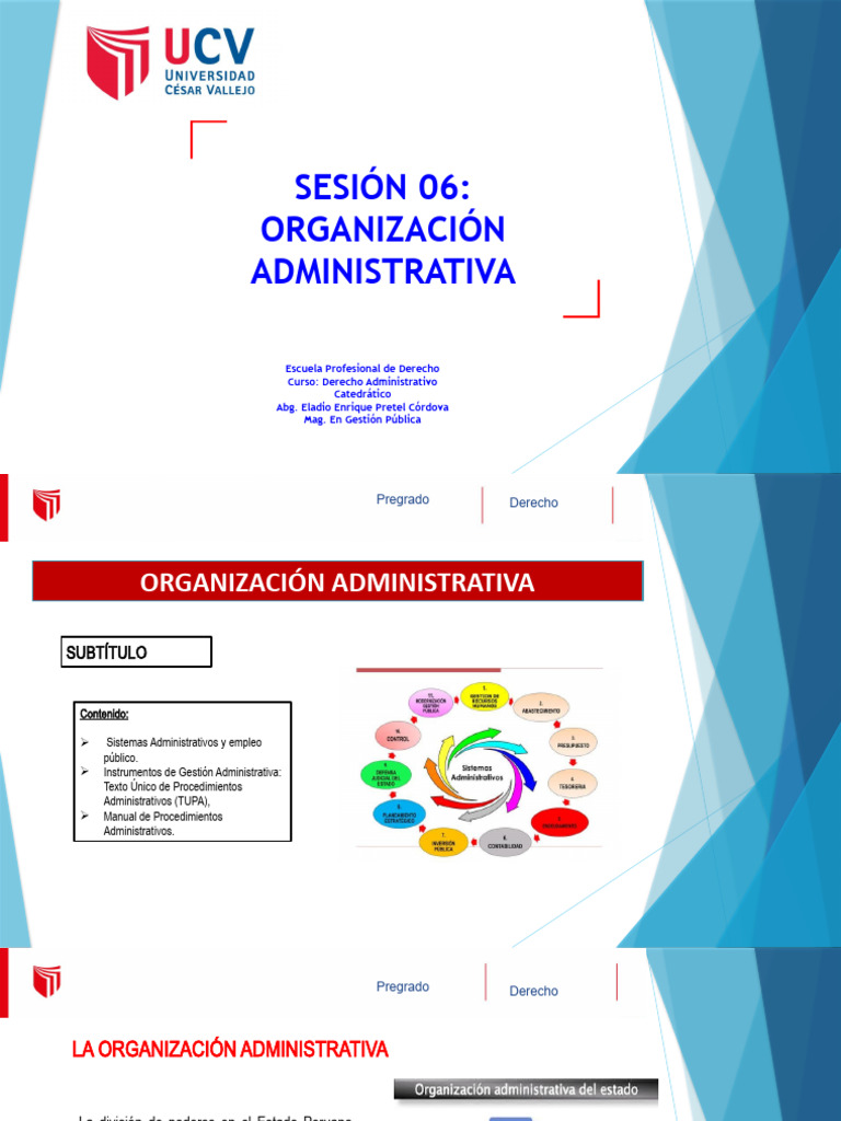 Clase 06-Organizacion Administrativa | PDF | Administración Pública | Empleo