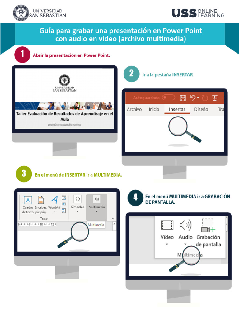 U3 Como Grabar Una PPT en Video Con Audio | PDF | Microsoft PowerPoint ...