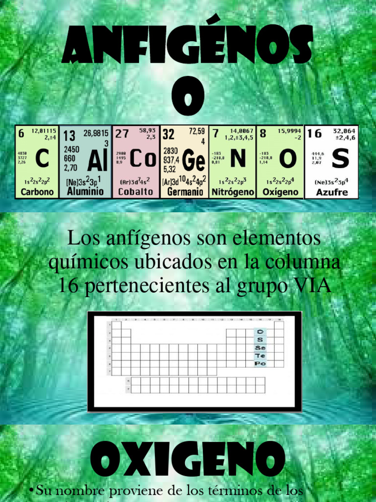 ANFIGÉNOS | Descargar gratis PDF | Selenio | Oxígeno