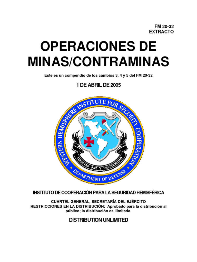 FM 20-32 (OPNES. DE MINAS Y CONTRAMINAS) | Descargar gratis PDF | Mina ...