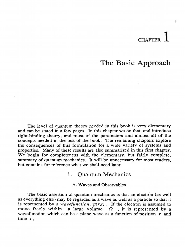 Elementary Eletronnic Structure5432 - Chap01 | PDF