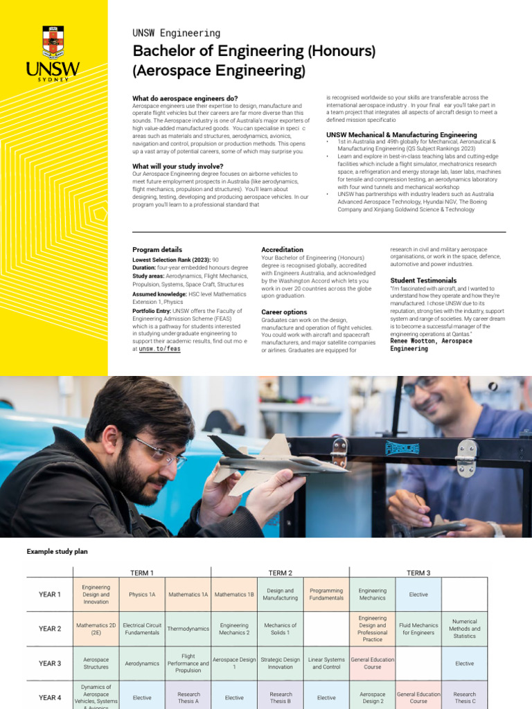 OD2023 - A4 Flyer-Eng-Aerospace UNSW | Download Free PDF | Aerospace ...