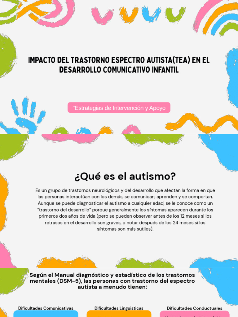 Powerpoint Sobre Autismo | PDF | Espectro autista | Ciencias del comportamiento