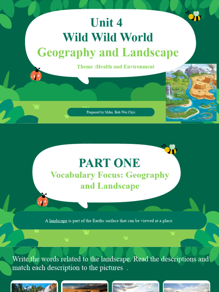 Form 1 Unit 4 Health and Environment-Wild Wild World-Geography and ...
