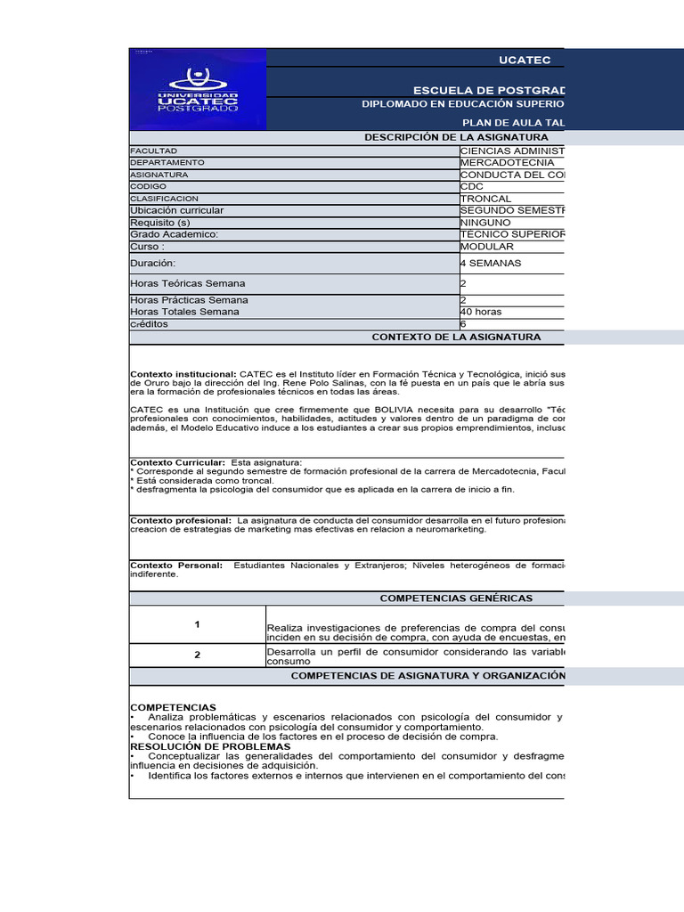 Plan de Competencias Joadel Marquez Comportamiento Del Consumidor | PDF | Marketing | Comportamiento