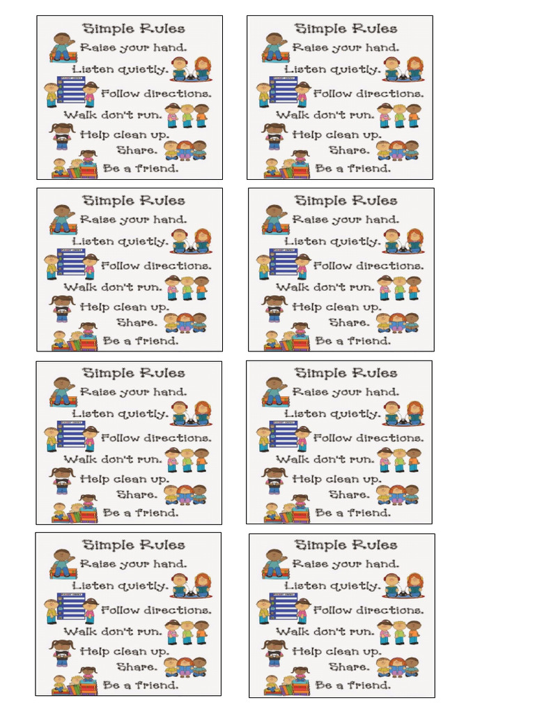 Simple rules | PDF