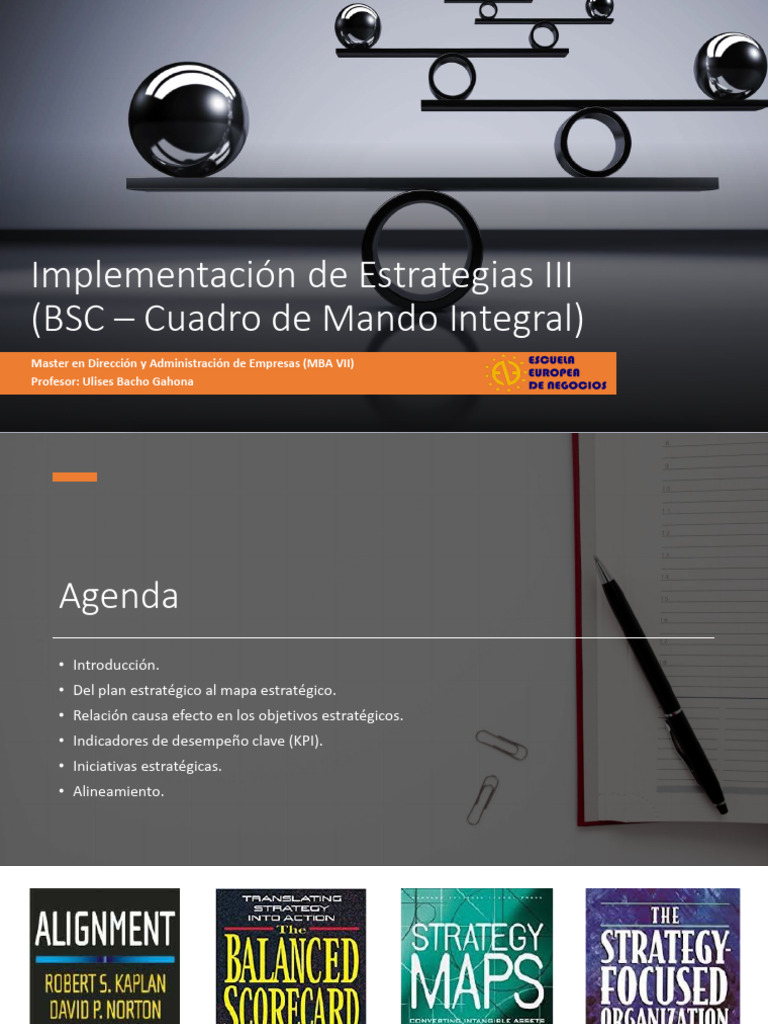 31ppt, Implementación de Estrategias III (BSC y Cuadro de Mando) | PDF | Indicador de ...